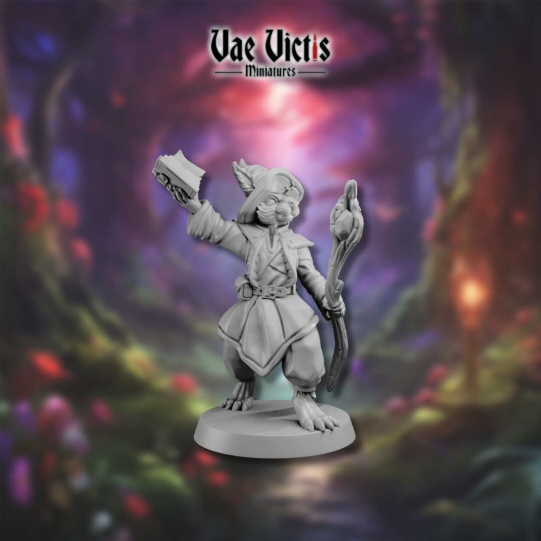 Modular Harengon Mage From Vae Victis | 3D Model | Tabletop Miniature ...