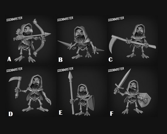 Undead Kenku Skeleton Goon Master Games | Etsy