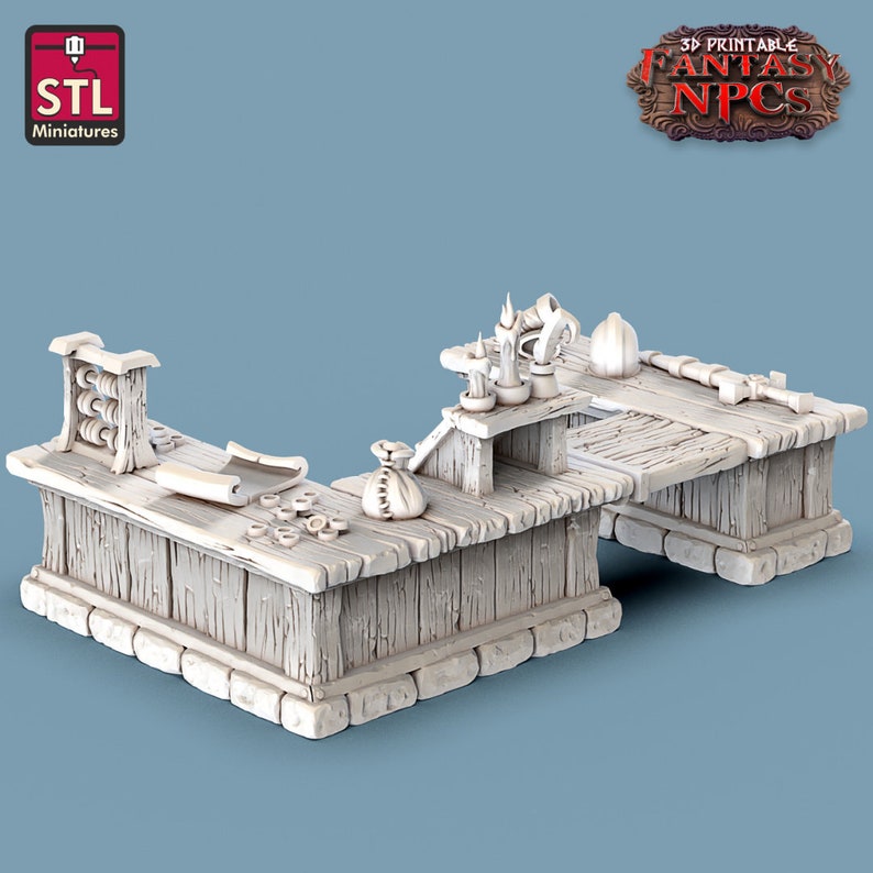 Weapon Merchant for Dnd and Fantasy Tabletop STL Miniatures - Etsy