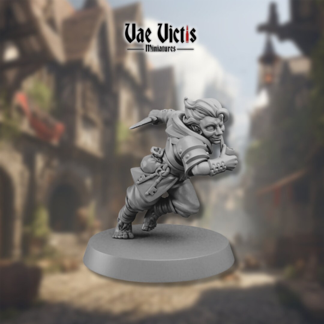 Halfling Rogue for Dnd and Fantasy Tabletop | Vae Victis - Etsy
