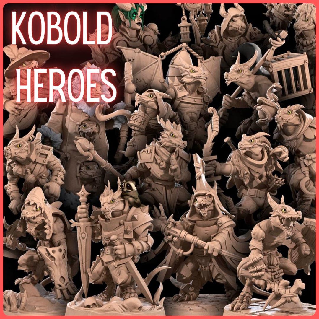 Kobold Hero Classes for Dnd and Tabletop E.g. Bard, Druid or Monk | 28 ...