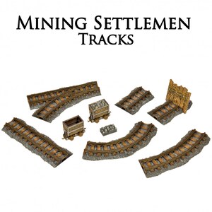 Dwarf Mining Settlement | Miniature House and Tracks for Dnd and ...