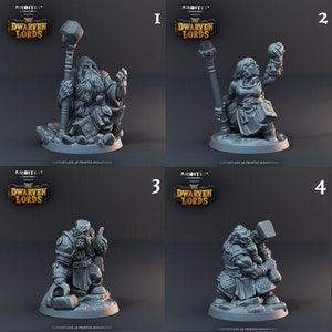 The Dwarven Lords | Dwarf Warrior Miniatures for Dnd and Fantasy Tabletop | Arbiter Miniatures ...
