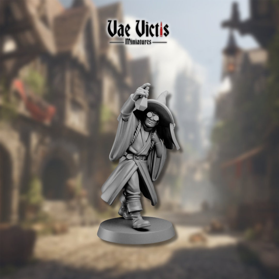 Male Apothecary With Glasses and Potion From Vae Victis | 3D Model ...