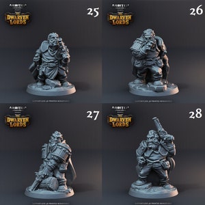 The Dwarven Lords | Dwarf Warrior Miniatures for Dnd and Fantasy Tabletop | Arbiter Miniatures ...