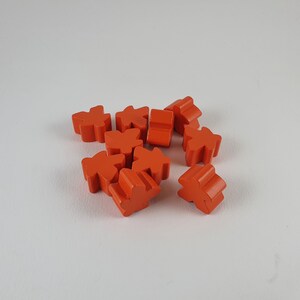 Meeple Game Piece Wood | Different Colors | Tabletop Board Game Token ...