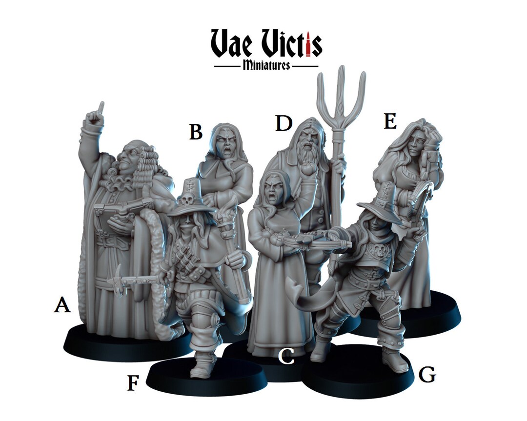 Witch Hunt NPC Bundle With Judge, Witch and Hunters | Commoner ...