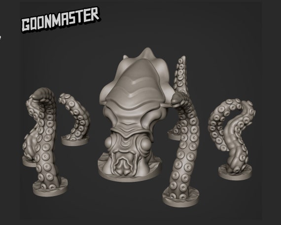 Kraken Miniature From Goonmaster 3D Model Tabletop | Etsy