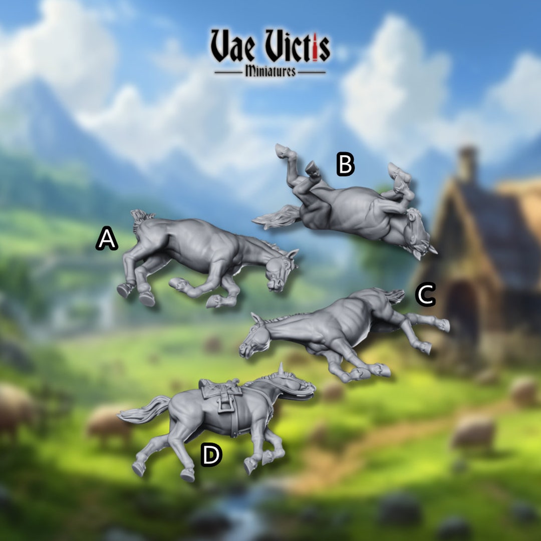 Dead Horses From Vae Victis | 3D Model | Tabletop Miniature | Dnd ...