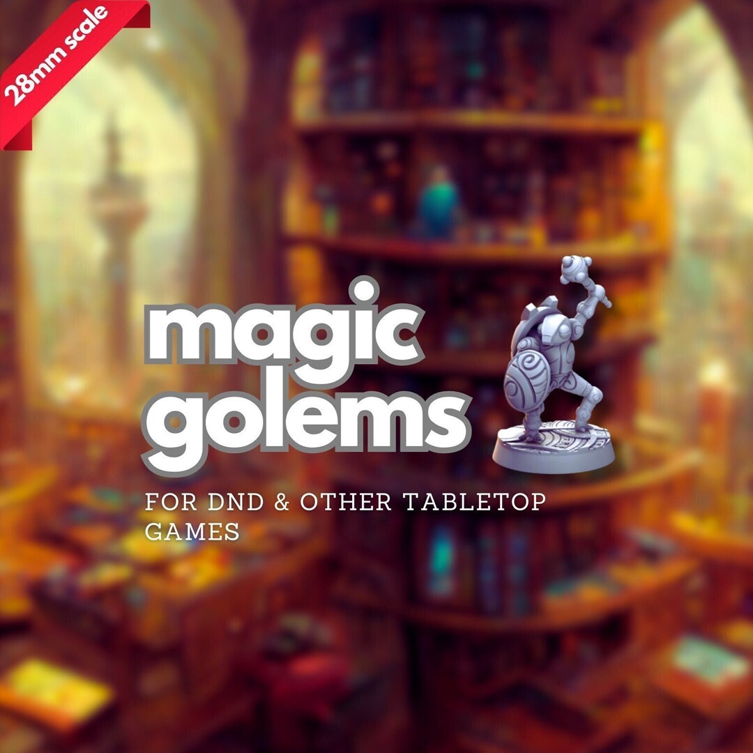 Magic Golem Warrior or Eldritch Cannon for Dnd and Fantasy Tabletop by ...