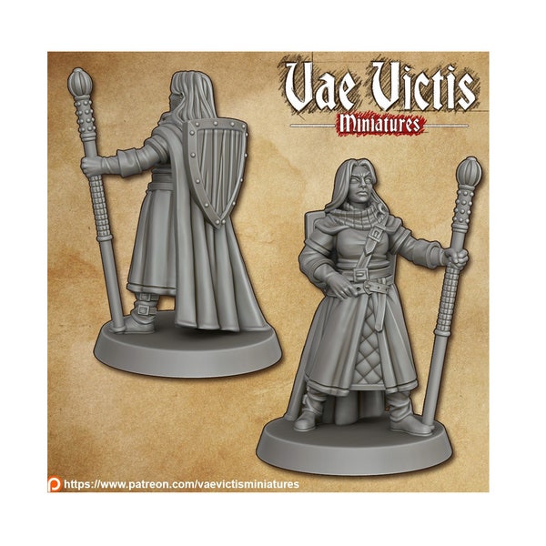 Battle Mage Female Miniature - Etsy