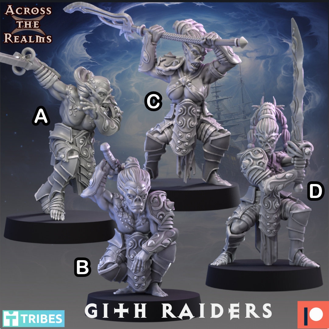 Githyanki Warriors Gith Miniature for Dnd and Tabletop Across the ...