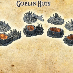Goblin Huts or Orc Tents | Dnd Buildings | 28 Mm Terrain for Fantasy ...