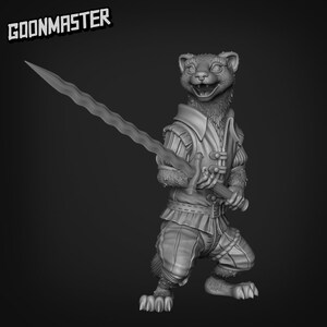 Weasel Warrior With Sword and Musket | Goon Master Games - Etsy
