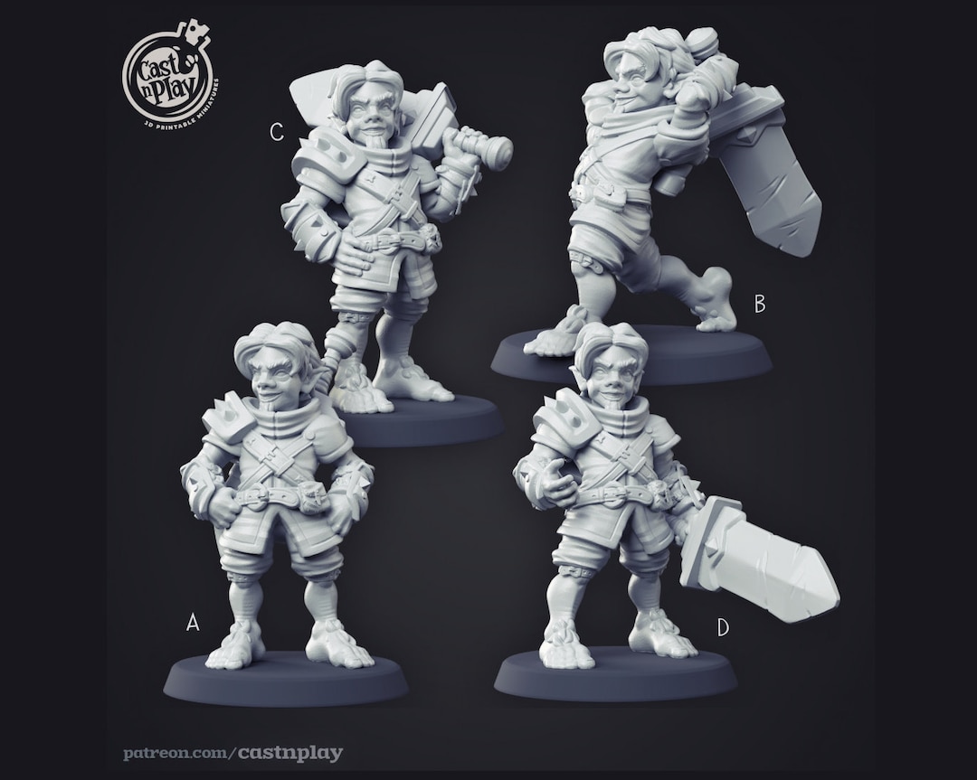 Male Halfling Warrior or Paladin With Two Handed Sword | Gnome ...