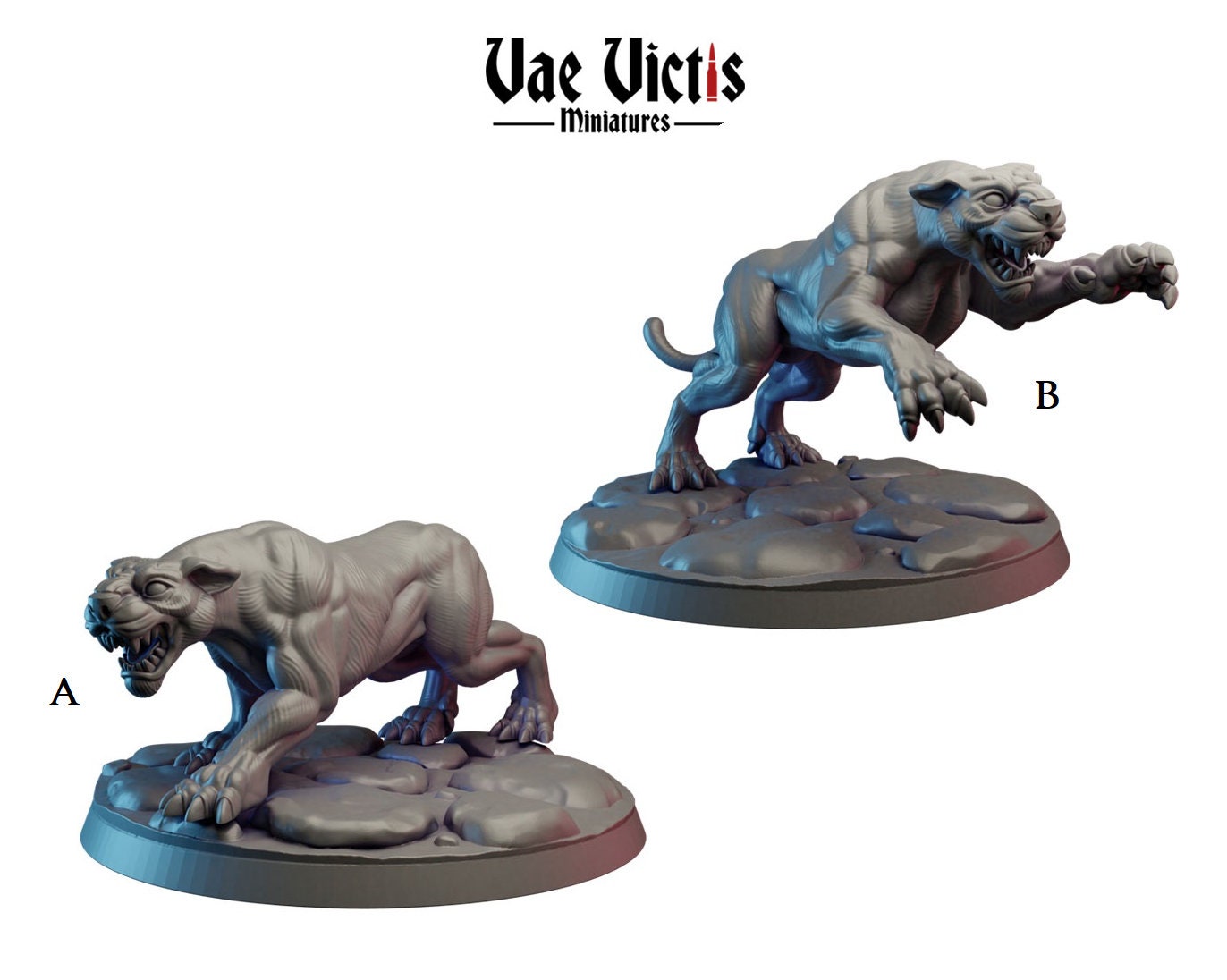 Wild Lion | Big Cat Tiger Miniature for Dnd and Fantasy Tabletop | Vae ...