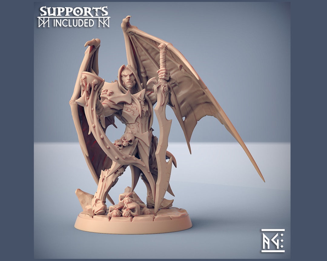 Armored Vampire Warrior With Sword Undead Miniature for Dnd and ...
