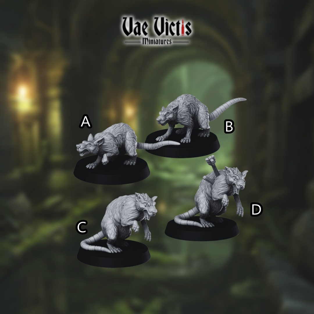 Giant Rats From Vae Victis | 3D Model | Tabletop Miniature | Dnd ...