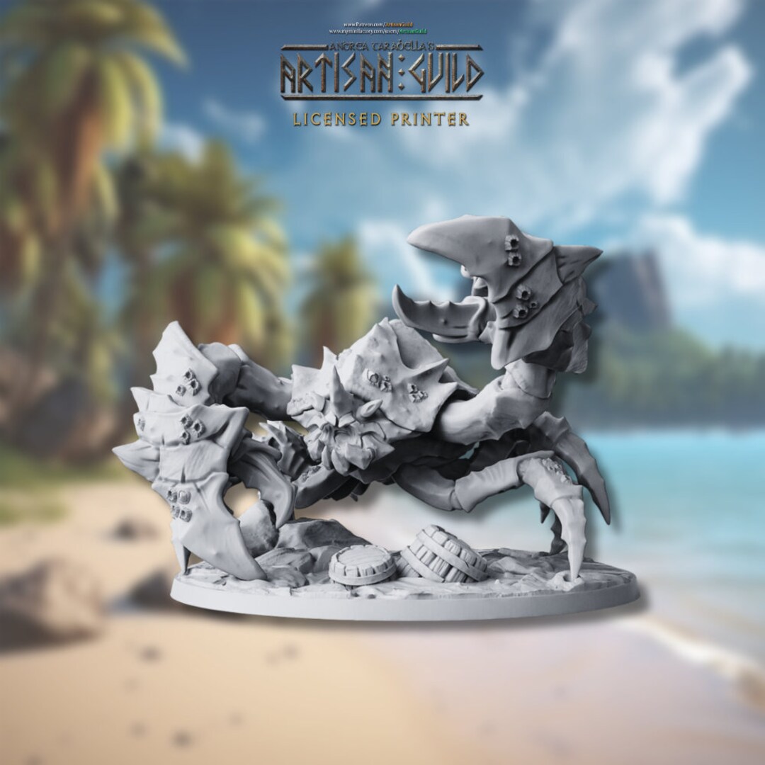 Giant Crab Monster for a Beach or Ocean Campaign | Cancer Miniature for ...