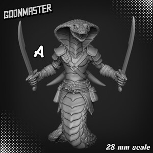 Snake People Yuan-ti Cobra Warriors or Archers | Humanoid Reptilian ...
