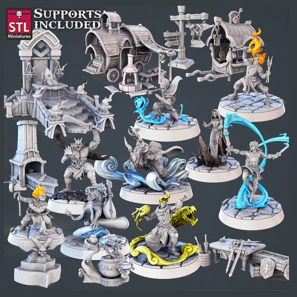 Fire Genasi Miniature - Etsy