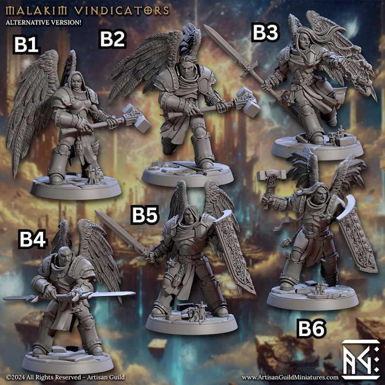 Wrath of the Malakim | 28 Mm Angel Archangel Aasimar Deva Winged Lion ...