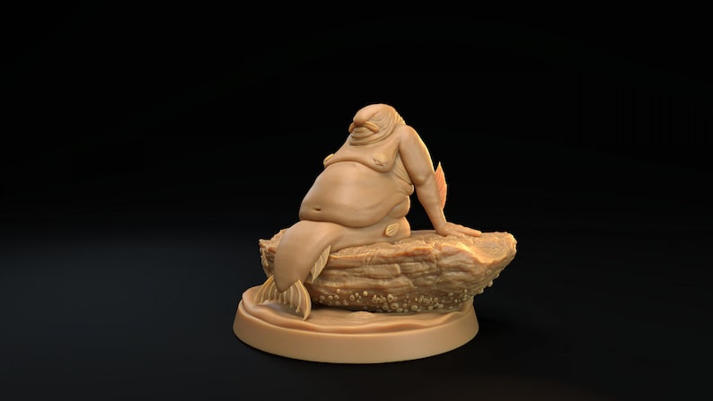 Blobfish Mermaid Blobmaid Monster Miniature for Dnd and - Etsy