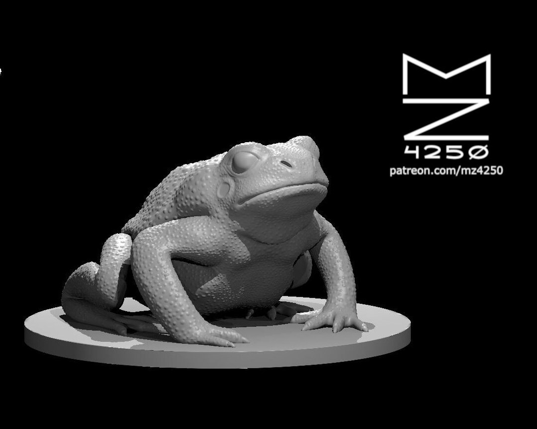 Giant Toad Miniature From Mz4250 | 3D Printed | Dungeons and Dragons ...