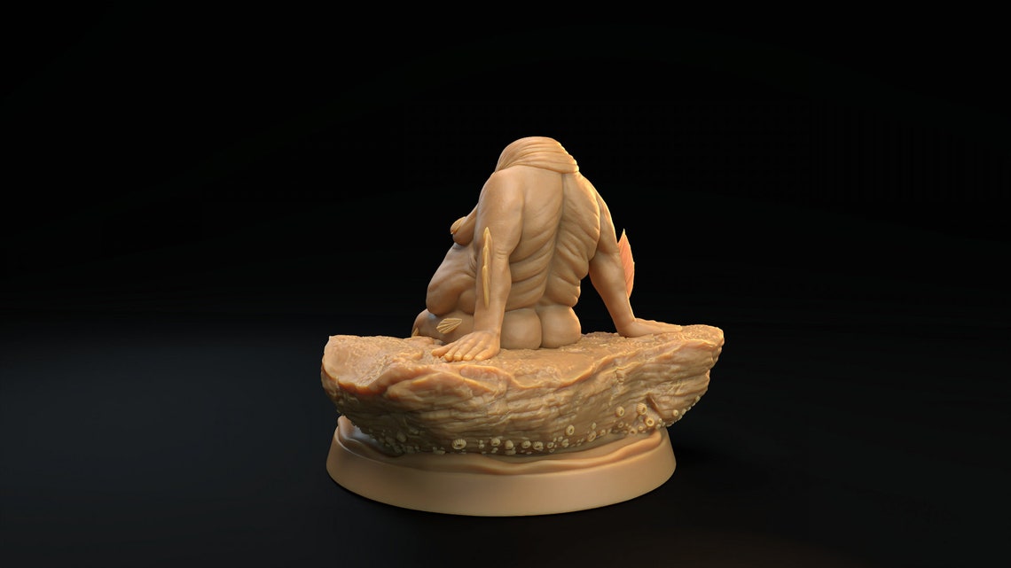 Blobfish Mermaid Blobmaid Monster Miniature for Dnd and - Etsy