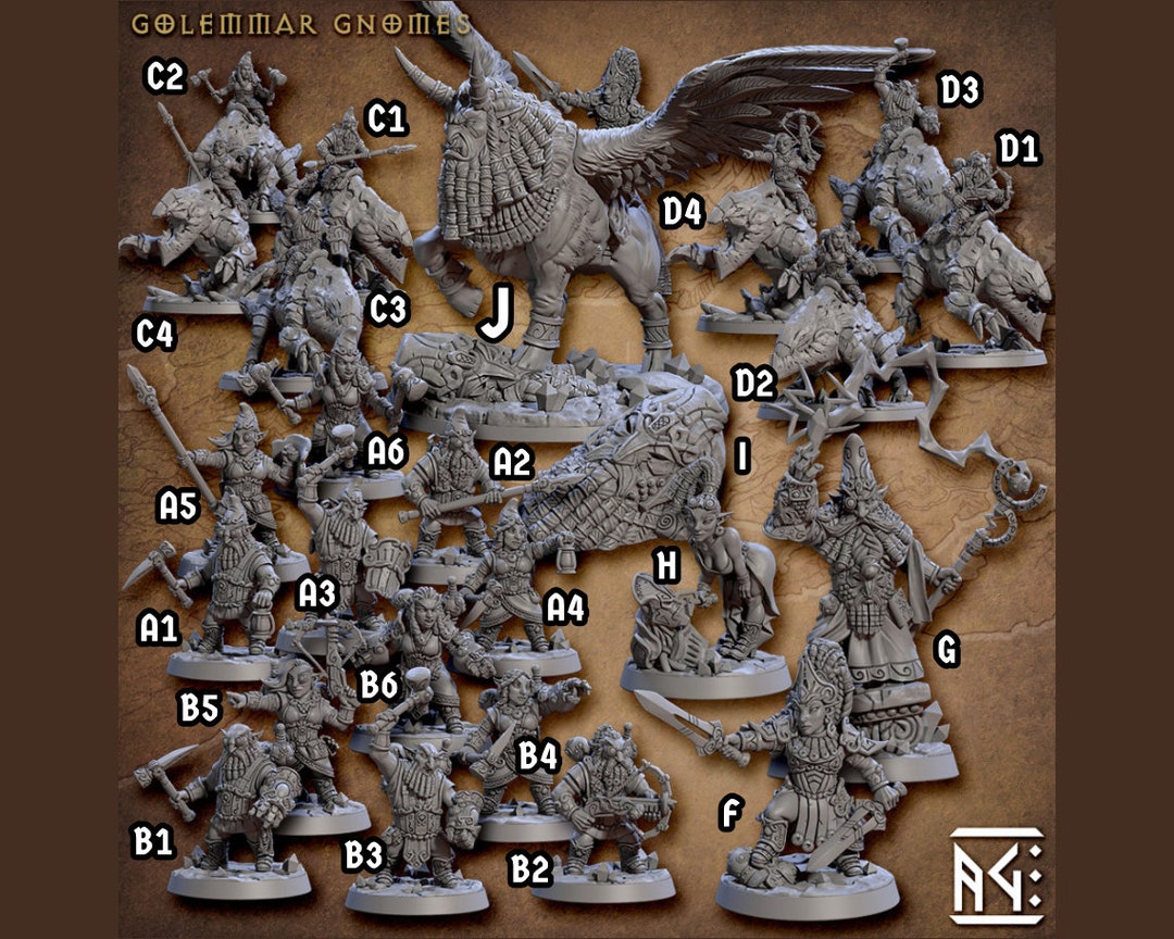 The Gnomes of Golemmar | 28mm Underdark Dwarf Miniatures for Dnd and ...