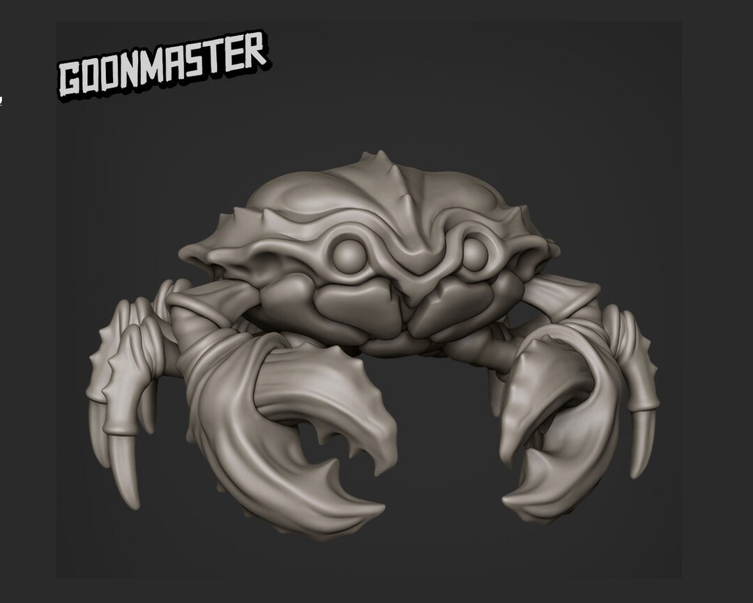 Krabbe Miniatur von Goonmaster 3D Modell Tabletop Dungeons and Dragons ...
