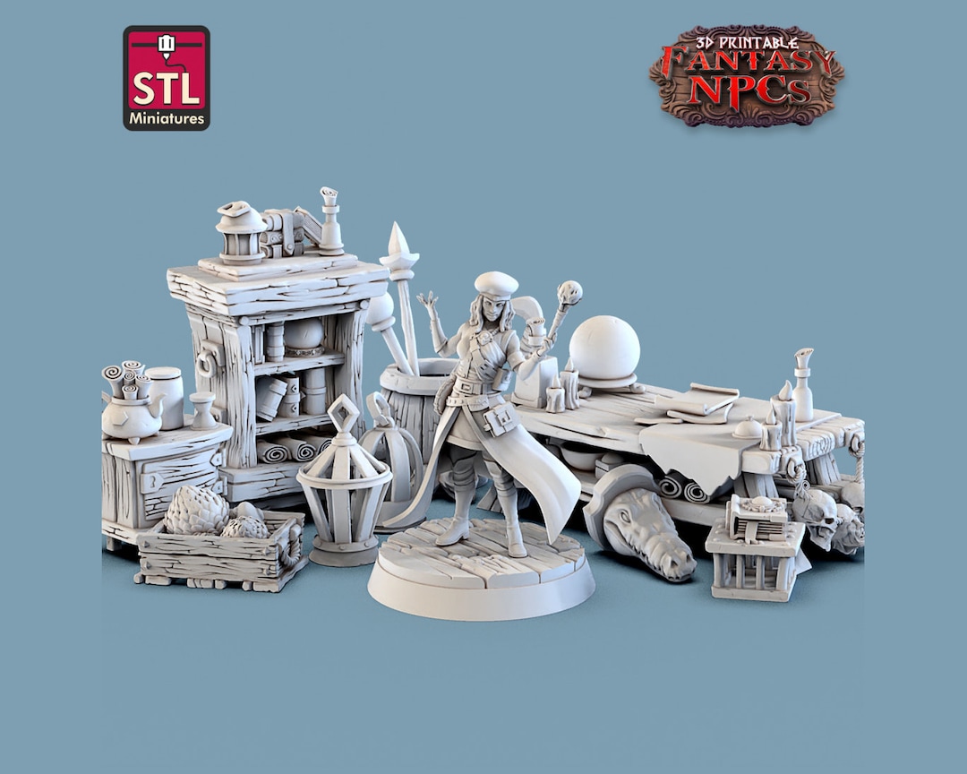Magic Item Vendor for Dnd and Fantasy Tabletop | STL Miniatures - Etsy
