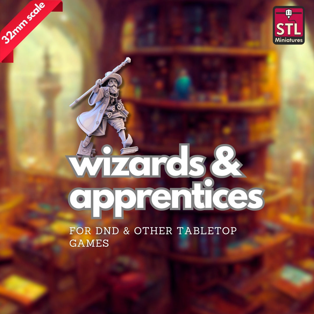 Mage and Apprentice for Frostgrave, Dnd and Other Fantasy Tabletop ...