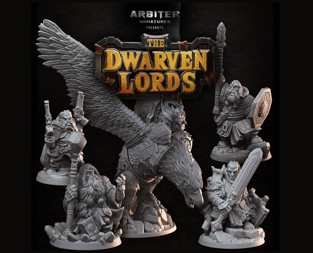 The Dwarven Lords | Dwarf Warrior Miniatures for Dnd and Fantasy ...