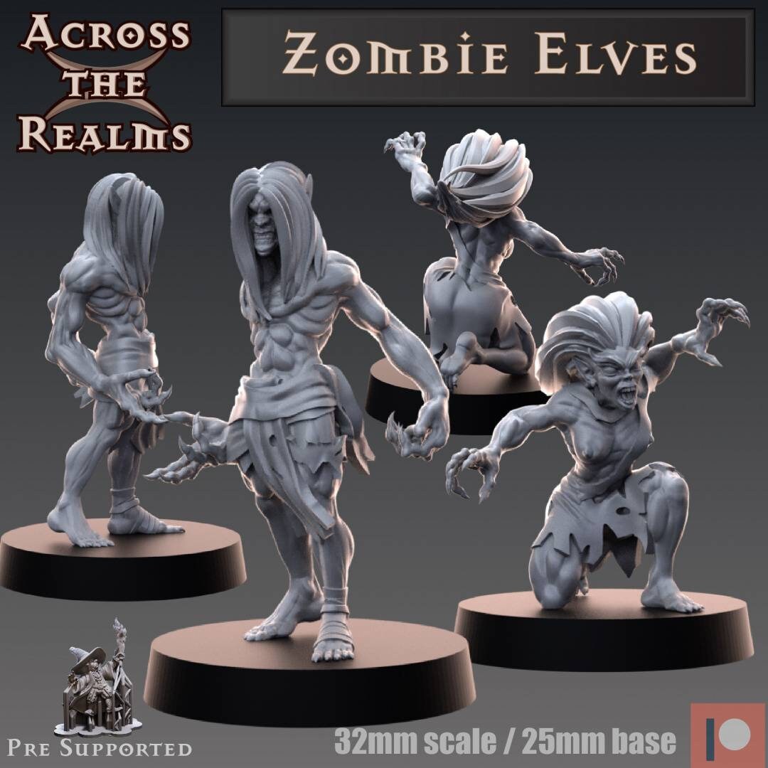 Undead Dwarves From Across the Realms 3D Print Tabletop Miniature Dnd ...