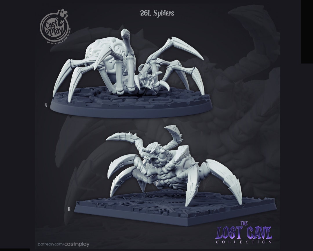 Giant Spider Miniature for Encounters in a Spider Cave or a Haunted ...