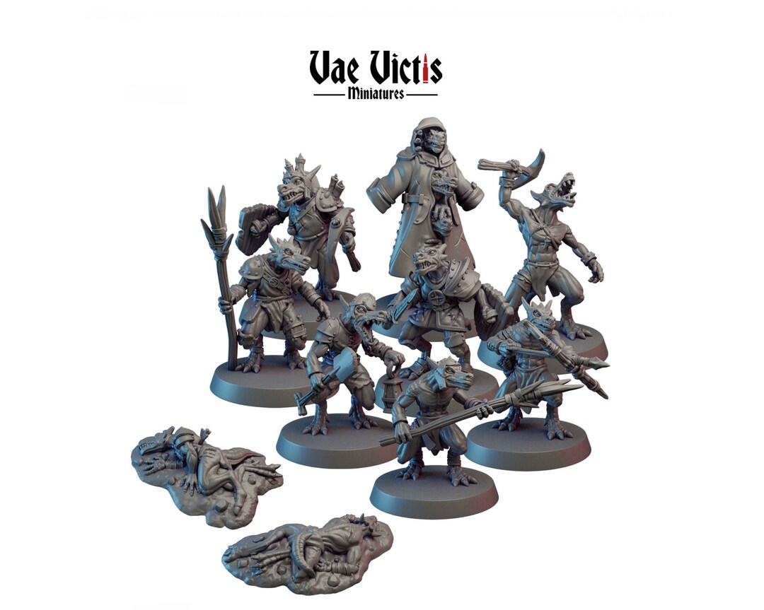 Kobold Tribe Bundle | Lizardmen Miniature for Dnd and Fantasy Tabletop ...