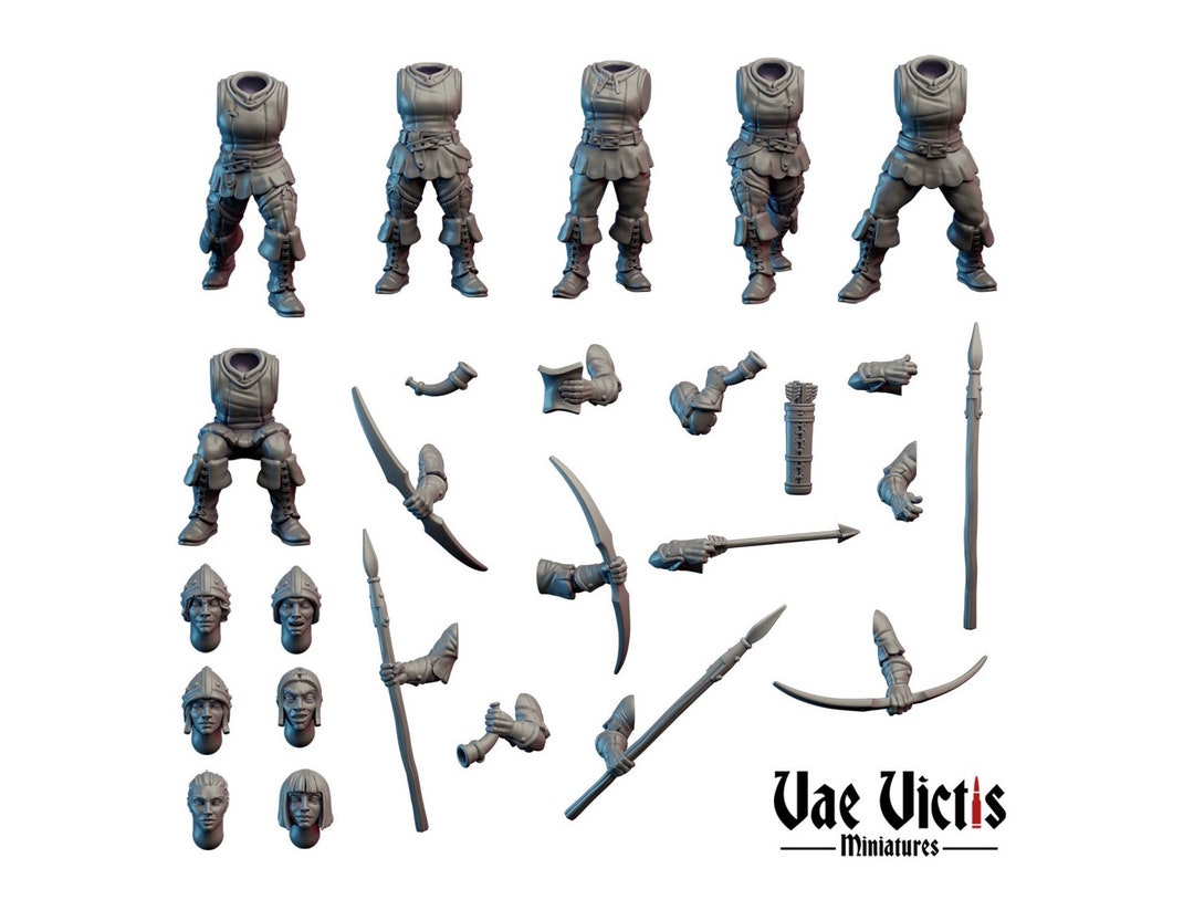 Modular City Guard NPC Bundle for Dnd and Other Tabletop Games Designed ...