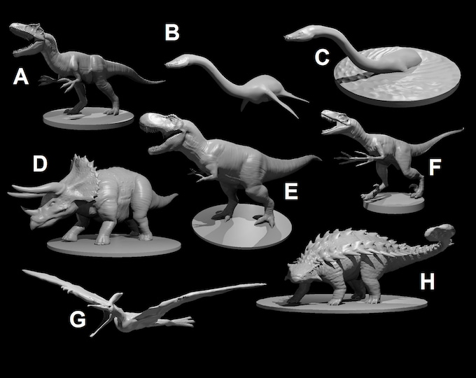 Dinosaur Miniatures for Tabletop | Mz4250 - Etsy