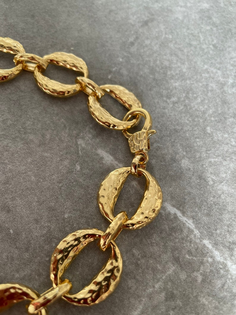 Oversized Link Chain Gold Chunky Necklace Chunky Cable - Etsy