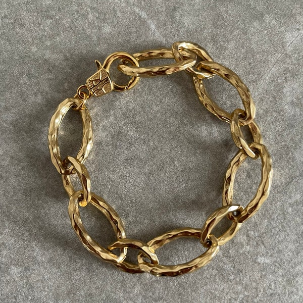 Chunky Gold Chain Bracelet Women - Etsy