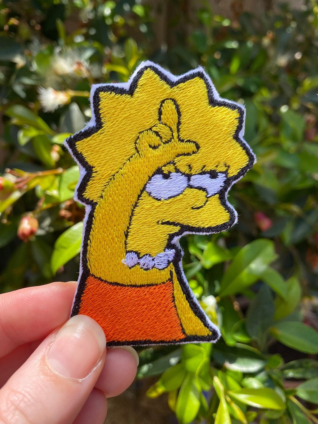 Lisa Simpson Embroidery Patch/ Motif - Etsy Australia