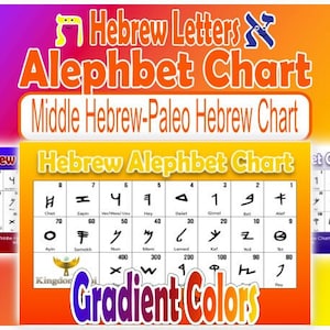 Hebrew Letters Aleph Bet Chart Kids Bible Study Bible Activity Digital ...
