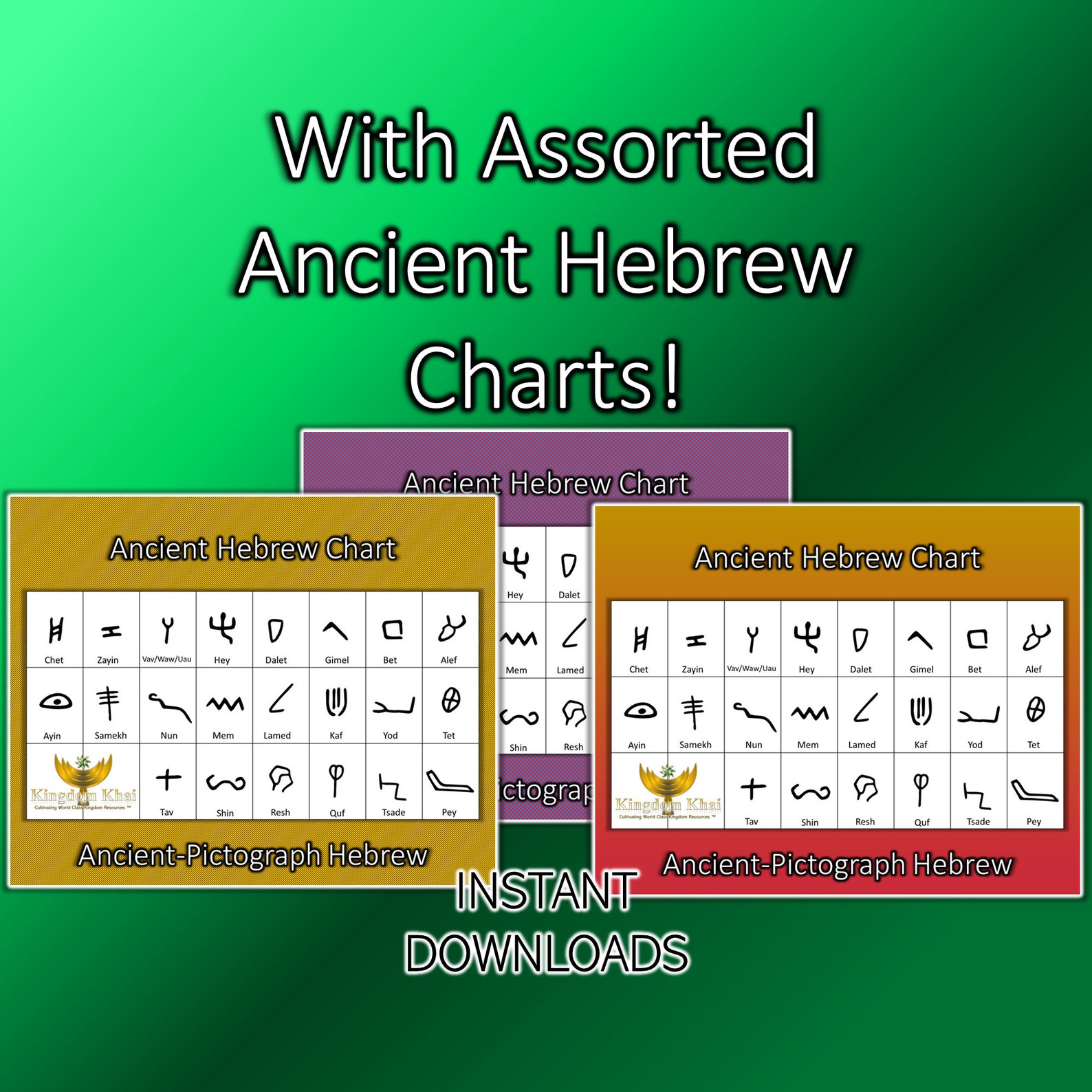 Hebrew Alphabet Chart- Aleph Bet Art | Hebrew Alphabet Print Wall ...
