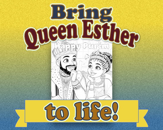 Happy Purim Queen Esther Coloring Page With Bible Based I Am ...