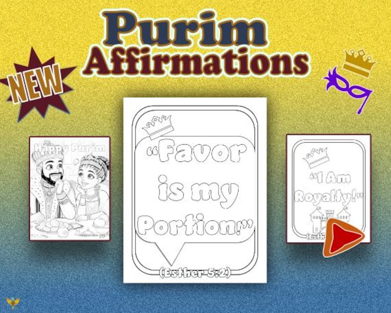 Happy Purim Queen Esther Coloring Page With Bible Based I Am ...
