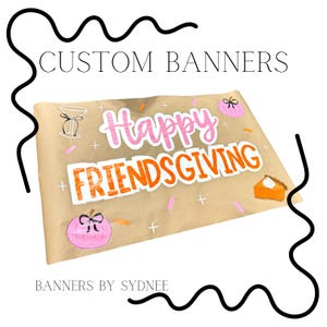 Personalized Hand Painted Birthday Banner - Custom Birthday, Graduation ...