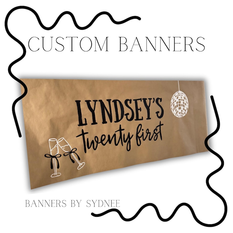 Personalized Hand-painted Banner – Floral Pattern – Custom Birthday ...