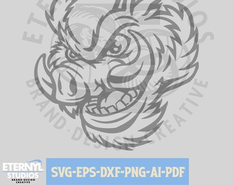 Razorback Mascot SVG PNG Hogs Svg Hawgs Razorbacks Pigs - Etsy