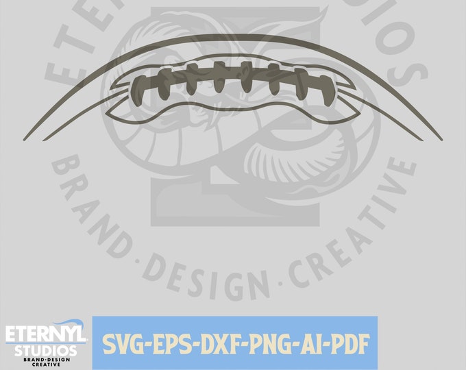 Football Laces Svg, Football Outline, Football Stitch Cricut File ...